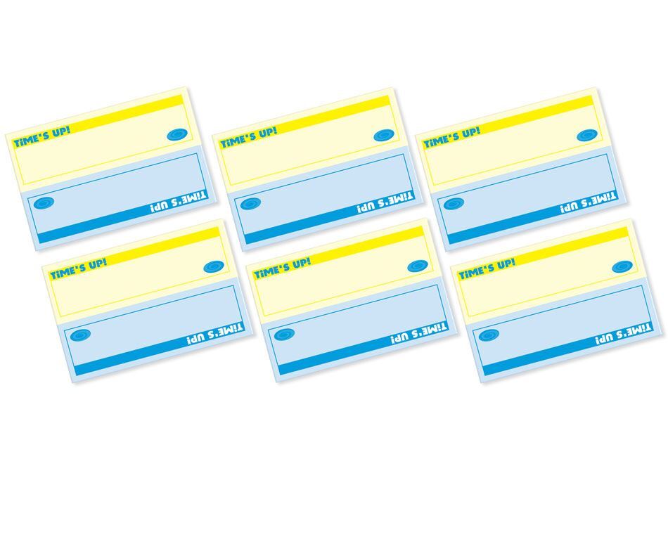 Time s Up Blank Cards