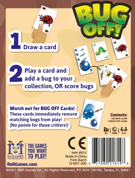 Bug Off™ - Card Game - R&R GAMES | R&R Games